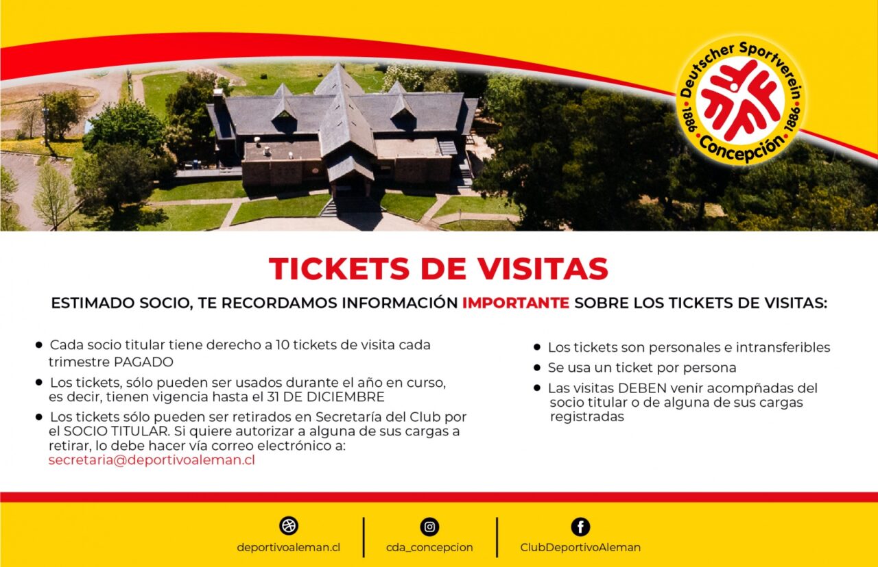 Recordatorio Importante sobre el Retiro y Uso de Tickets de Visitas ...
