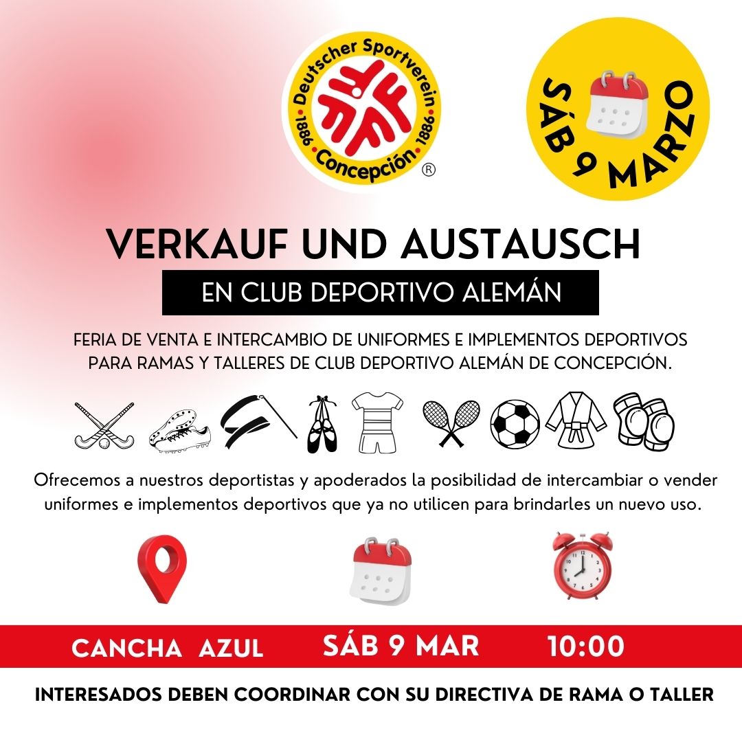 VERKAUF UND AUSTAUSCH: FERIA DE VENTA E INTERCAMBIO DE UNIFORMES E IMPLEMENTOS DEPORTIVOS - Club ...